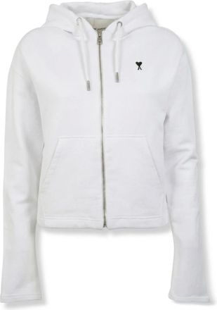 Ami Femme, Sweatshirts et sweats &agrave; capuche, Blanc, Taille: 42 FR Ami De Coeur SweaT-shirt