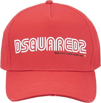 Dsquared2 Signature Baseball Cap mit Schnallenverschluss - - Accessories - unisex - Rot - ONE SIZE