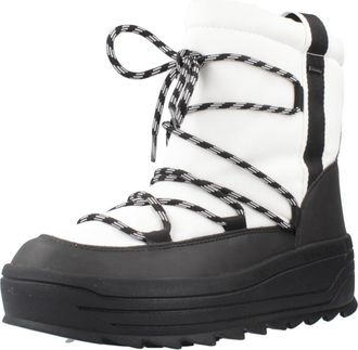 Geox Damen D MILLEINY B ABX A Ankle Boot, White/Black, 41 EU