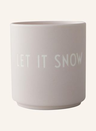 DESIGN LETTERS Design Letters Becher Let It Snow grau