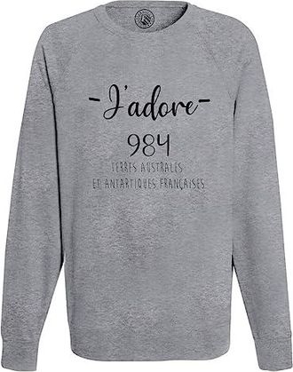 Fabulous Sweatshirt Homme Gris Jadore 984 Terres Australes Et Antartiques Francaise Departement France