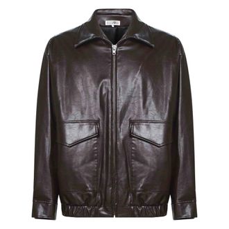 Maison Margiela Homme, Vestes, Violet, Taille: S Veste en similicuir