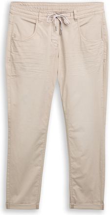 Tom Tailor Damen 1046691 Relaxed Fit Tapered Hose, 32208-Soft Taupe Grey, 42W / 28L