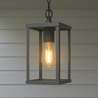 CGC Lighting Moderne Au&szlig;enwandleuchte aus Aluminium f&uuml;r Garten, Veranda, Auffahrt, Terrasse, wetterfeste Lampe (h&auml;ngend)