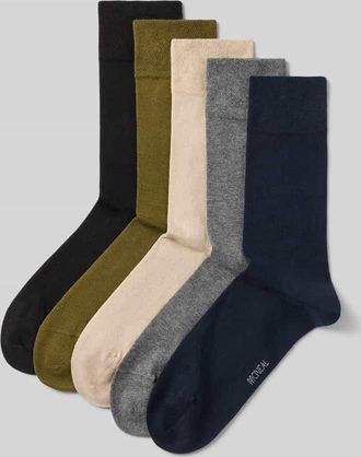 Mc Neal Socken im 5er-Pack mit gerippten B&uuml;ndchen