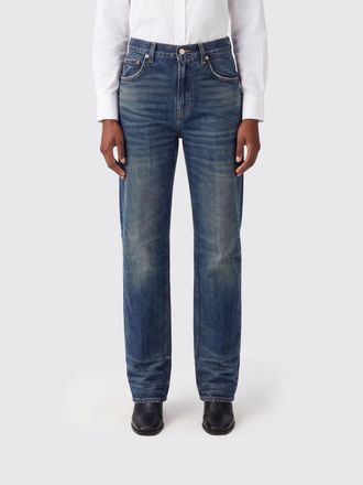 Haikure Jean Bonnie en denim &agrave; jambe large, taille haute et design &agrave; 5 poches