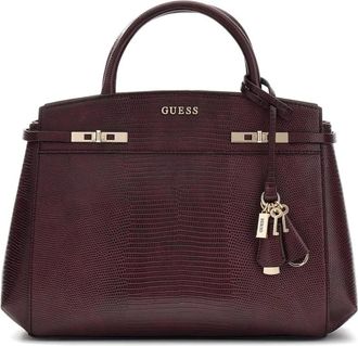 Guess Femme, Sacs, Violet, Taille: ONE Size Melinda Triple Comp Shoulder Bag