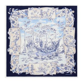 Ferragamo Voyage Print Schal - - Accessories - Damen - Mehrfarbig - ONE SIZE