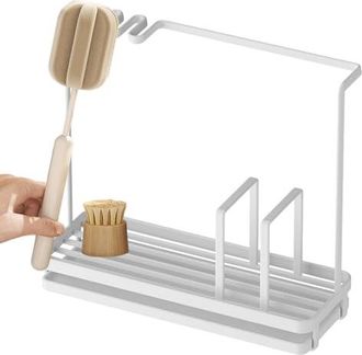 Generic Support d&eacute;vier de cuisine, &eacute;gouttoir &agrave; vaisselle, &eacute;gouttoir &agrave; &eacute;ponges, plateau de rangement solide pour &eacute;ponges, brosses, laine dacier, petits couvert