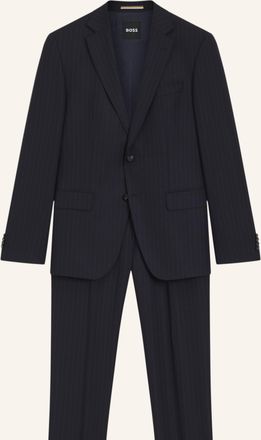 HUGO BOSS Business Anzug H-Huge-2pcs-253 Slim Fit blau