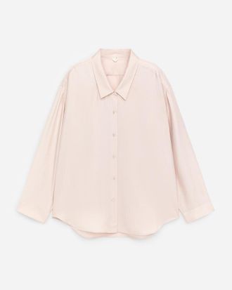 Arket Hemd Aus Seidentwill -Rosa