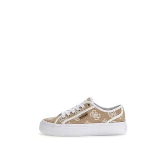 Guess Plateau Logo Print Sneakers - Beige - - Shoes - Damen - Beige - 36 EU