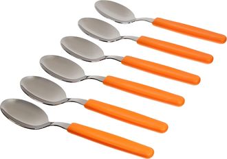 Victorinox by Swiss Army 6 Stück Victorinox Tafellöffel Edelstahl (6er Pack, Orange)