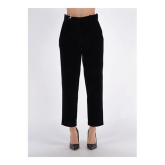 Circolo 1901 Femme, Pantalons, Noir, Taille: 38 FR Pantalone Carrot
