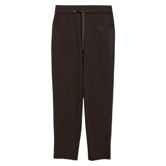 s.Oliver Schmale Hosen mit Kn&ouml;chell&auml;nge - - Trousers - Damen - Braun - L