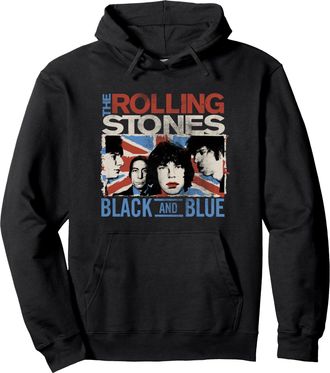 THE ROLLING STONES Offizielle The Rolling Stones Schwarz und Blau Pullover Hoodie