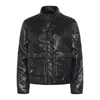 Saint Tropez Schwarze Ilinesz Jacke mit Rei&szlig;verschluss - - Jackets - Damen - Schwarzk - 2XL