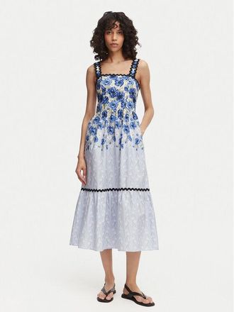 French Connection Sommerkleid Ivy Cambria 719T7 Hellblau Regular Fit