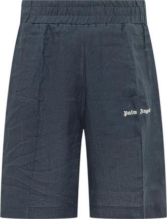 Palm Angels Homme, Shorts, Bleu, Taille: XS Classic Logo Track Shorts