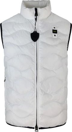 Blauer Homme, Vestes, Blanc, Taille: XL Vestes Blanches Rembourr&eacute;es &agrave; Fermeture &Eacute;clair