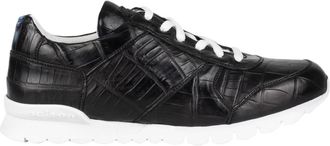 Kiton Homme, Chaussures, Noir, Taille: 40 EU Crocodile Leather Baskets