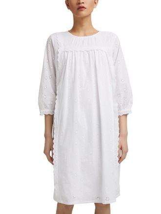 Esprit Damen Kleid 021ee1e326, 100/White, 34