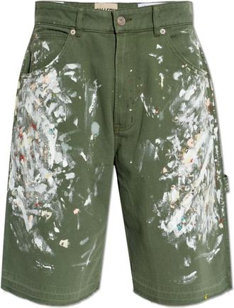 Gallery Dept. Homme, Shorts, Vert, Taille: W34 Short en jean &agrave; effet vintage