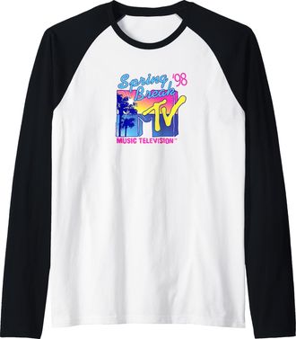 Giesswein Spring Break 98 Palm Tree Logo Vintage TV Raglan