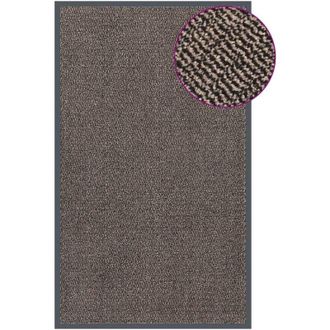 vidaXL Fimei Paillasson touffet&eacute; 90x150 cm Marron fonc&eacute;