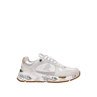 Premiata Femme, Chaussures, Gris, Taille: 40 EU Baskets en Cuir Gris
