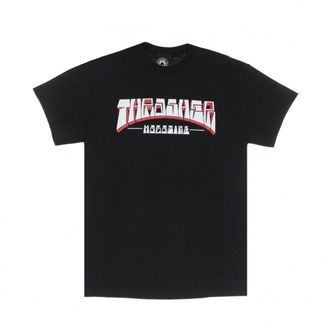 Thrasher Homme, Tops, Noir, Taille: XL Firme Logo Tee - Streetwear Noir