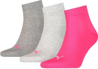 Puma Plain Quarter-Socken 3er-Pack
