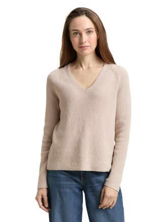 Tom Tailor Strickpullover mit V-Ausschnitt