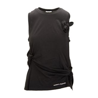 Elisabetta Franchi &Auml;rmellose Oberteile - - Tops - Damen - Schwarzk - M