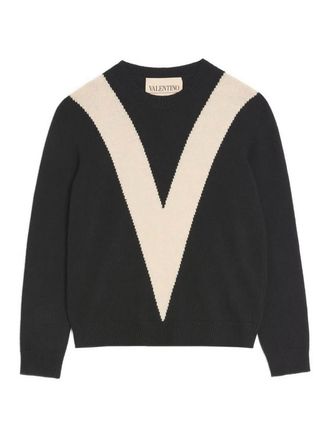 Valentino Garavani Pull Col Rond - Noir