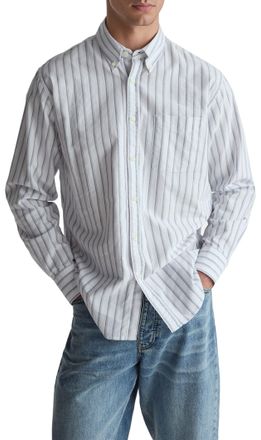 Benetton Herren Camicia 5fgbuq04c Hemd, Wei&szlig;, Large