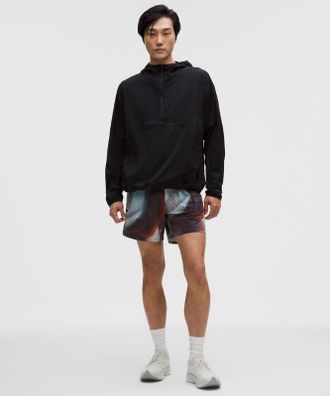 lululemon Short Mile Maker sans doublure pour Hommes - 15 cm - Orange/&Eacute; - Taille 2XL