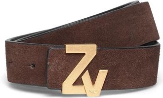 Zadig&Voltaire unisex, Accessoires, Brun, Taille: M Zv Initiale La Belt 30Mm