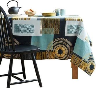 Nydel Magic Ethnic - Nappe en Coton d&eacute;perlante Carr&eacute; : 160 x 160 cm