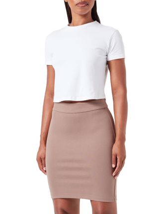 Only Damen Onltia Hw Pencil Slit Skirt Pnt, Walnut, L