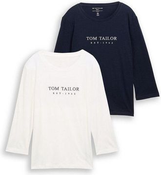 Tom Tailor 3/4-Arm-Shirt T-Shirt (im 2er Pack) Langarmshirt im 2er-Pack