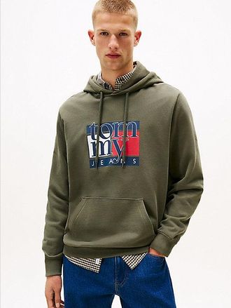 Tommy Hilfiger Sweat à capuche en tissu éponge à drapeau