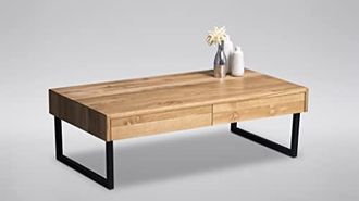 M2 Kollektion Couchtisch Linz in Wildeiche massiv, B/H/T = 110x35x60cm