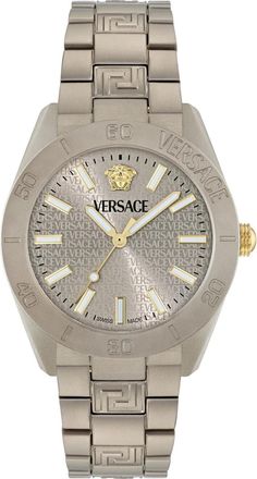 Versace Uhren - Quarz Analog Uhr V-Dome Alluminium.timeles - Gr. unisize - in Wei&szlig; - f&uuml;r Damen