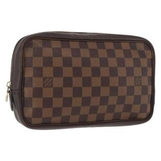 Louis Vuitton Pre-owned Damier Ebene Clutch Bag - - Pre-owned - Damen - Braun - ONE SIZE