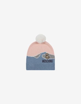 Moschino Hut aus Jacquard-Wollmischung - Pink
