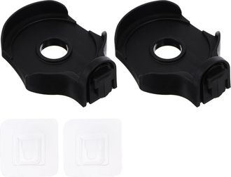 BESPORTBLE Lurrose 2 S&auml;tze Seifenspender Halterung Schwarz aus Abs Selbstklebend Einfache Montage ohne Bohren Wandhalter f&uuml;r Automatischen Seifenspender f&uuml;r Bad 