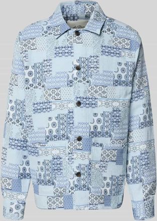 Les Deux Regular Fit Overshirt im Allover-Look