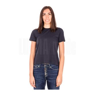 Alpha Studio Jersey Kurzarm Top - - Tops - Damen - Blau - M