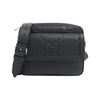 Gucci Sac bandouli&egrave;re Pre-owned en cuir Jumbo GG - Femme - Pre-owned - Noir - Taille: ONE Size